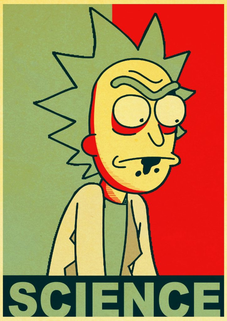 Evil Rick Cartoon Rick And Morty Poster | Anime Posters Mall