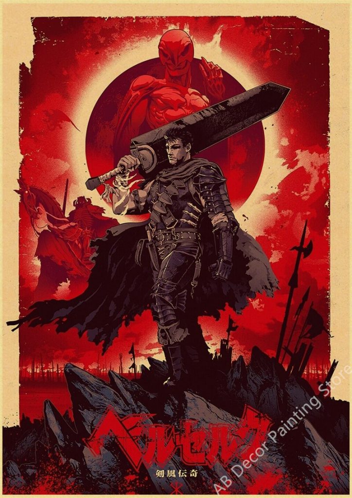 New Idea Retro Anime Berserk Posters | Anime Posters Mall