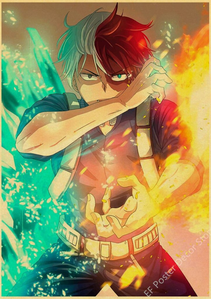 Anime My Hero Academia Todoroki Kraft Poster | Anime Posters Mall