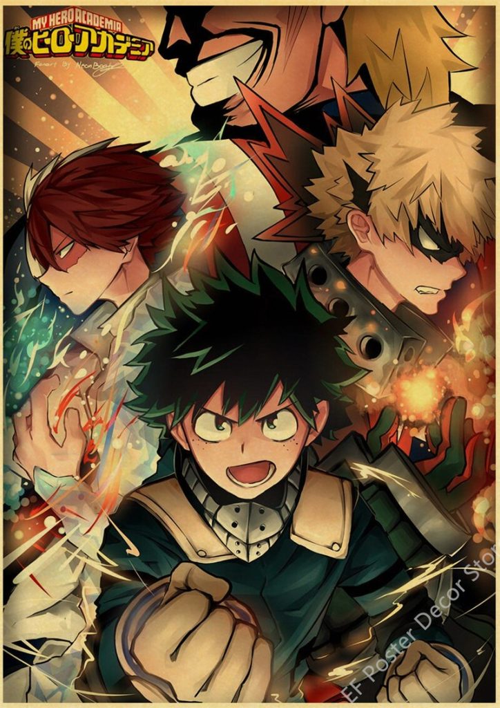 Limited Anime My Hero Academia Kraft Poster | Anime Posters Mall