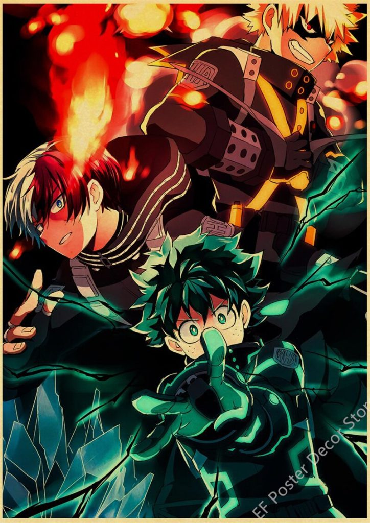 Anime My Hero Academia New Kraft Poster | Anime Posters Mall