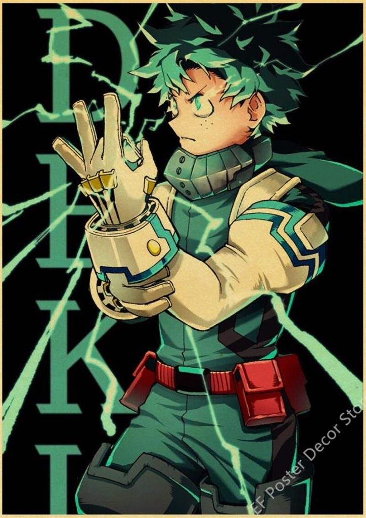 Anime My Hero Academia Midoriya Izuku Kraft Poster | Anime Posters Mall